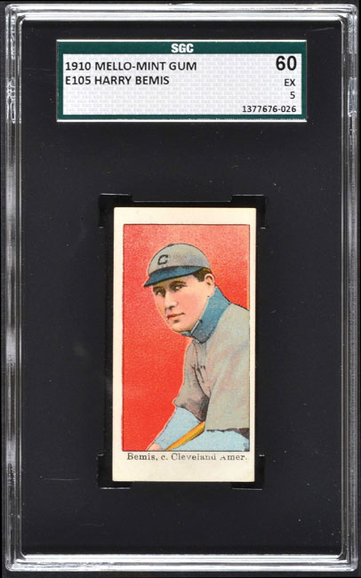 1910 E105 Mello-Mint Gum Harry Bemis SGC EX 60 - Highest Graded! | REA ...