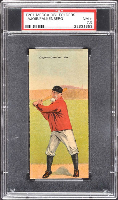 1911 T201 Mecca Double Folders Nap Lajoie/Falkenberg PSA NM+ 7.5 | REA ...