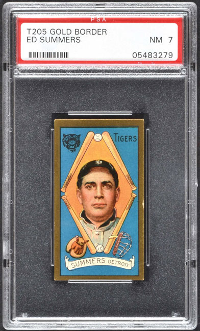 1911 T205 Gold Border Ed Summers PSA NM 7 - Highest Graded! | REA Archive