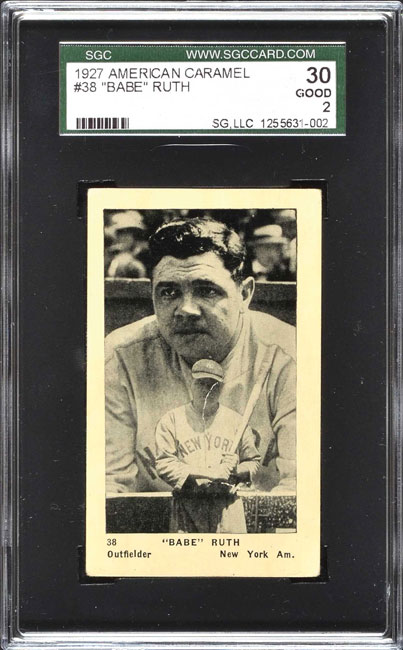 1927 E126 American Caramel "Series of 60" #38 Babe Ruth | REA Archive