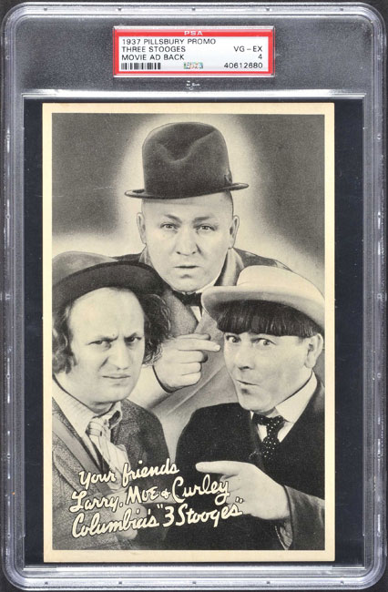 1937 Pillsbury's Farina Three Stooges Promotional Card with "Moving ...