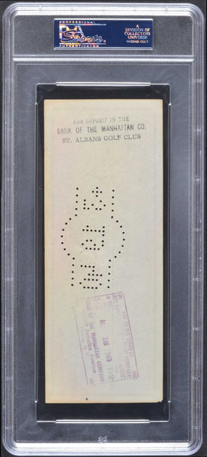 1940 Babe Ruth Signed Check - PSA/DNA NM-MT 8 | REA Archive