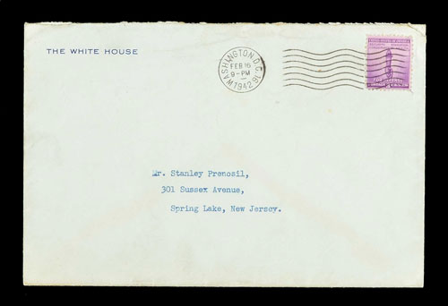 1942 Franklin D. Roosevelt Signed Letter to a Member of the "Cuff Link ...