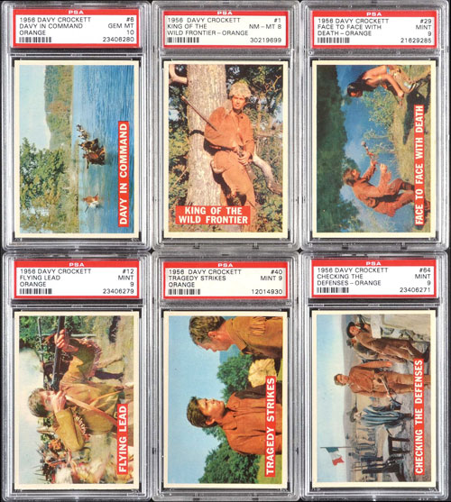 1956 Topps "Davy Crockett" Complete Orange-Back Set (80): #2 PSA Set ...