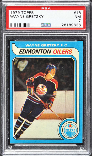 1979-1980 Topps Hockey #18 Wayne Gretzky Rookie PSA NM 7 | REA Archive
