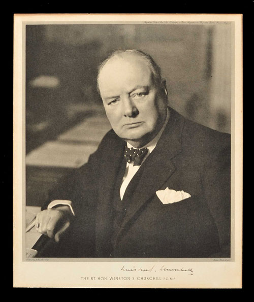 Circa 1940s Winston Churchill Signed Photograph | REA Archive