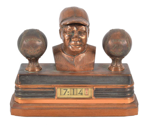 Circa 1948 Babe Ruth Figural Desk Clock | REA Archive
