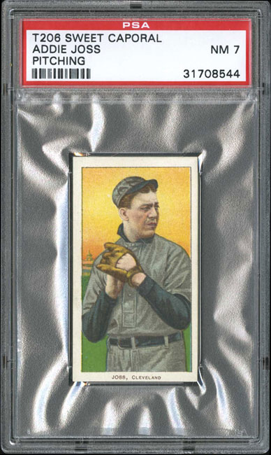 1909-1911 T206 White Border Addie Joss Pitching PSA NM 7 | REA Archive
