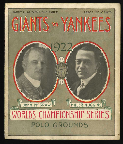 1922 World Series Program (Yankees vs Giants) | REA Archive