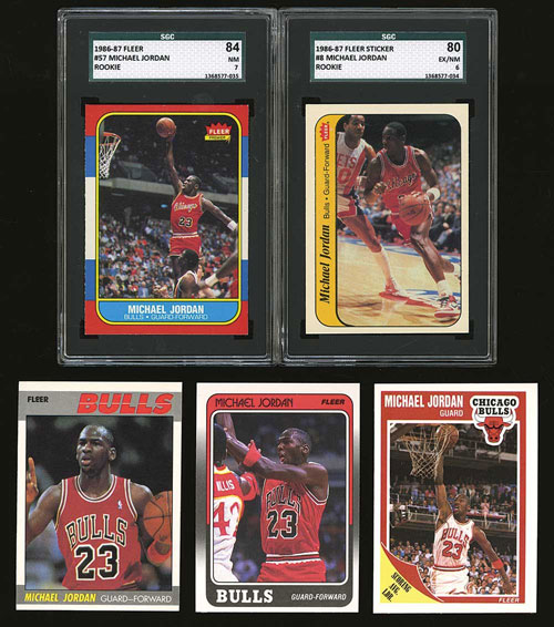 1986 to 1989 Fleer Basketball Complete Set Run (8 Sets, 572 Cards and ...