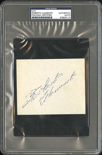 Roberto Clemente Large Cut Signature - PSA/DNA | REA Archive