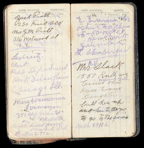 Circa 1904 and 1910 Honus Wagner Handwritten Personal Notebooks with ...