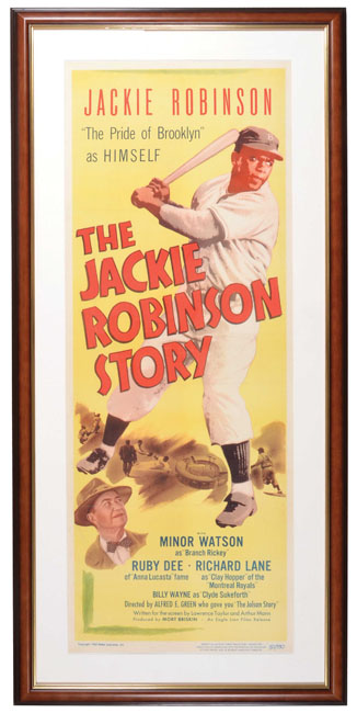 1950 The Jackie Robinson Story Insert Movie Poster | REA Archive
