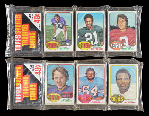 1976 Topps Football Unopened Rack Packs (5) - Including Hall of Famers ...