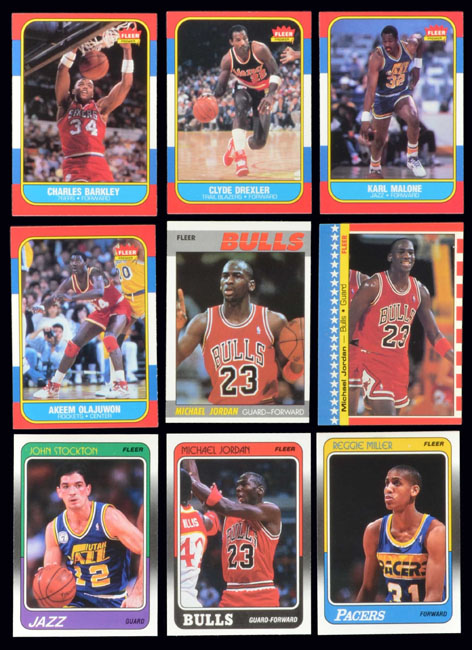 1986 to 1988 Fleer Basketball Complete Set Collection (6 Sets, 429 ...