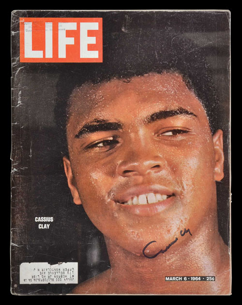 1964 Cassius Clay (Muhammad Ali) Signed LIFE Magazine | REA Archive