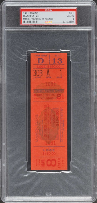 Rare 1971 Joe Frazier vs. Muhammad Ali Full Ticket - "Fight of the Century" | REA Archive