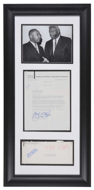1962 Martin Luther King Signed Letter - Extraordinary Signature Example ...
