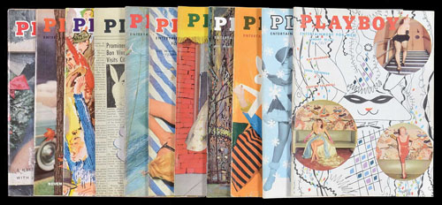 Complete Run of 1955 Playboy Magazines (11 issues) | REA Archive