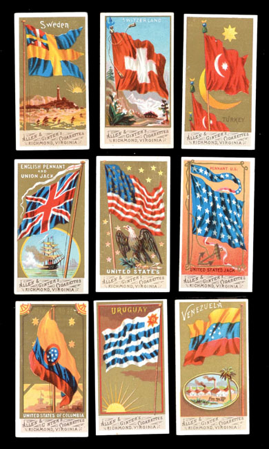 1887 N9 Allen & Ginter "Flags Of All Nations" Complete Set (50) | REA ...