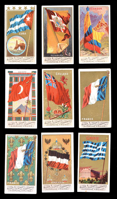 1887 N9 Allen & Ginter "Flags Of All Nations" Complete Set (50) | REA ...