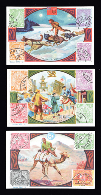 Circa 1904 E239 Limola Gum "Mail Carriers and Stamps" Complete Set (48 ...