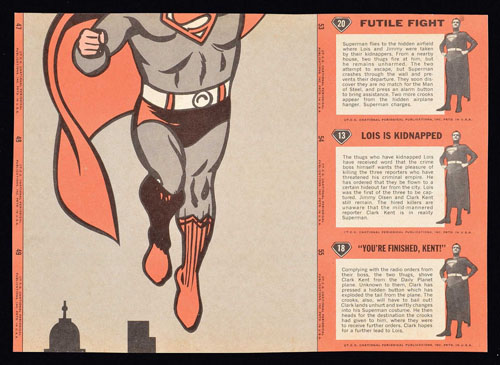 1966 Topps "Superman" Uncut 9-Card Panels (2) | REA Archive