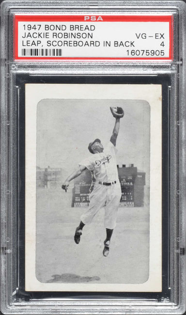 Circa 1947 Bond Bread Jackie Robinson Leap, Scoreboard Background | REA Archive