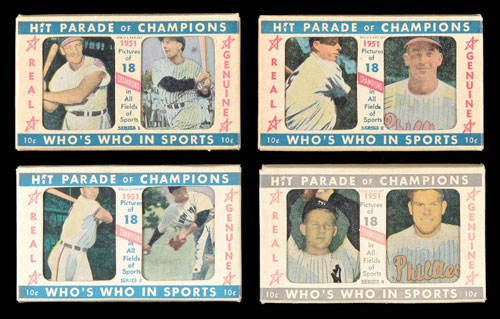 1951 Berk Ross "Hit Parade of Champions" Complete Set (72) in Original ...
