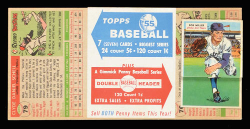 1955 Topps Salesman Sample Three-Card Advertising Panel | REA Archive