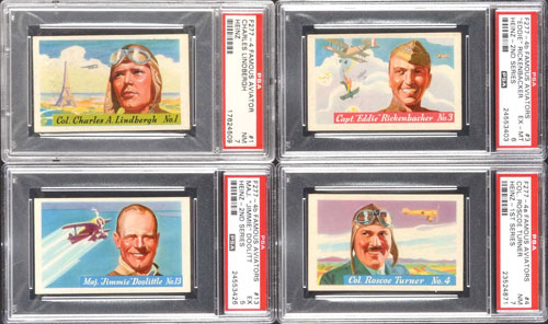 1936 F277-4 Heinz "Famous Aviators" Complete PSA-Graded Set (25) | REA ...