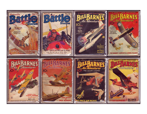 Tremendous Collection of 703 Different Aviation and Air War Pulp ...