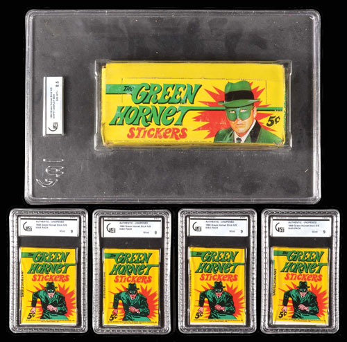 1966 Topps "Green Hornet" Stickers Complete Wax Box with 24 GAI-Graded ...