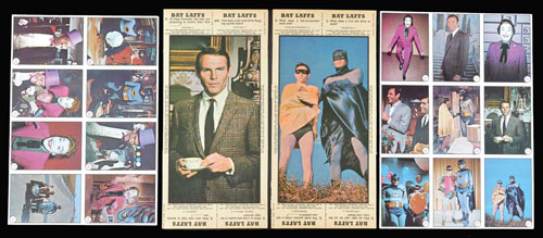 1966 Topps "Batman - Bat Laffs" Complete Set of 55 on Eight Uncut ...