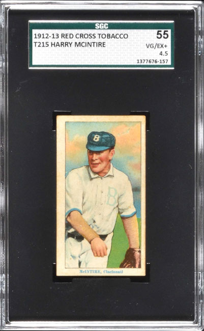 1912-1913 T215 Red Cross Tobacco (Type 2) Harry McIntire - Highest ...