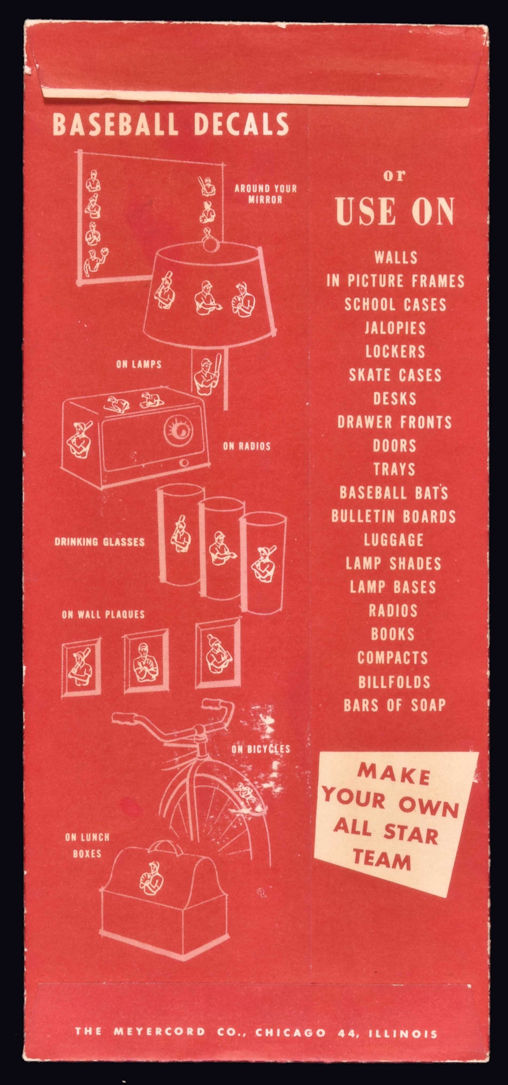 1952 Star-Cal Decals Type 2 Six-Picture Promotional Panel - All New ...