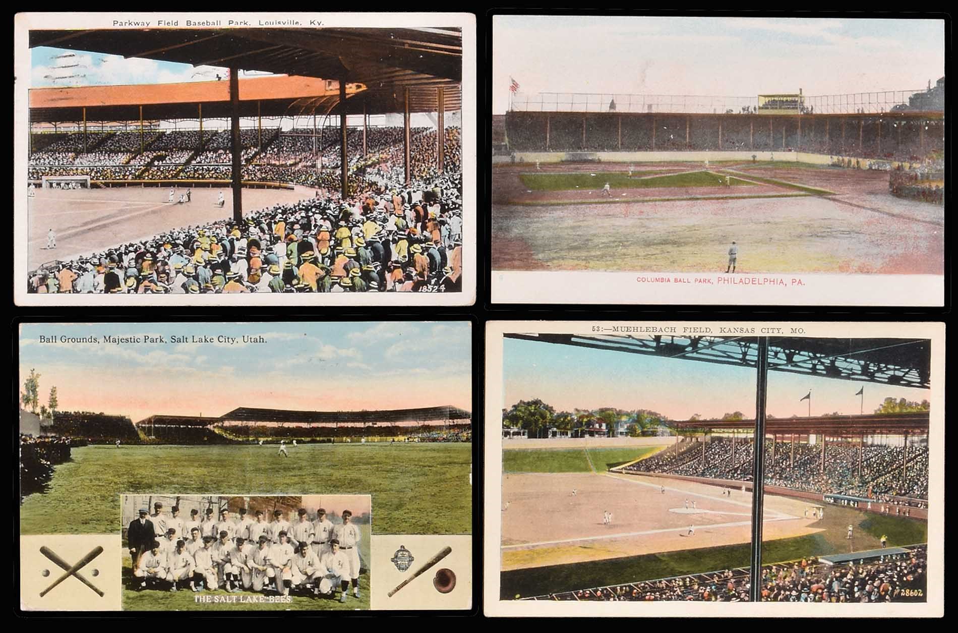 1905-1922 Baseball Postcard Collection (21) Including Many Rarities ...