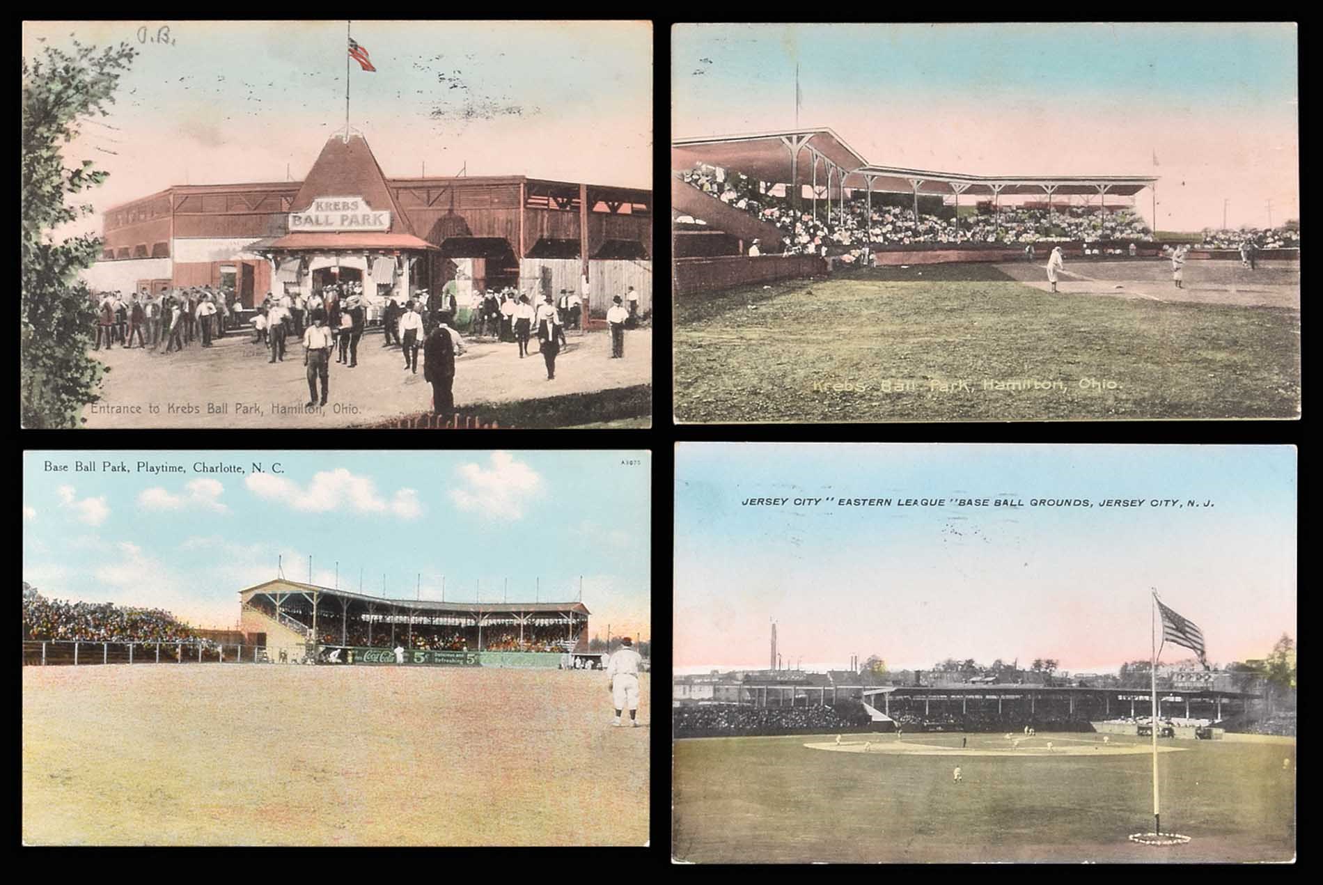 1905-1922 Baseball Postcard Collection (21) Including Many Rarities ...