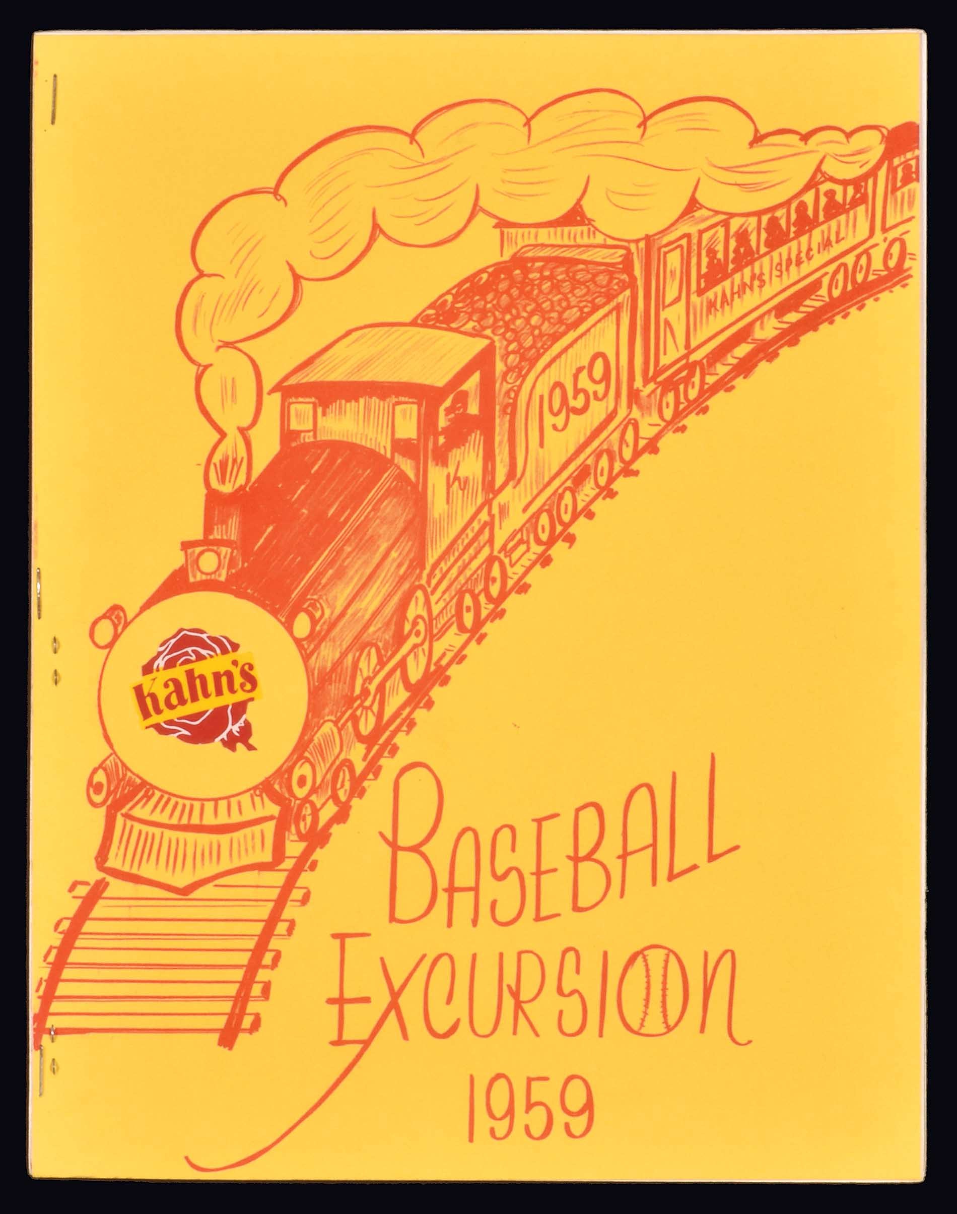 1959 Kahn's Wieners "Baseball Excursion 1959" Salesman Sample Booklet ...