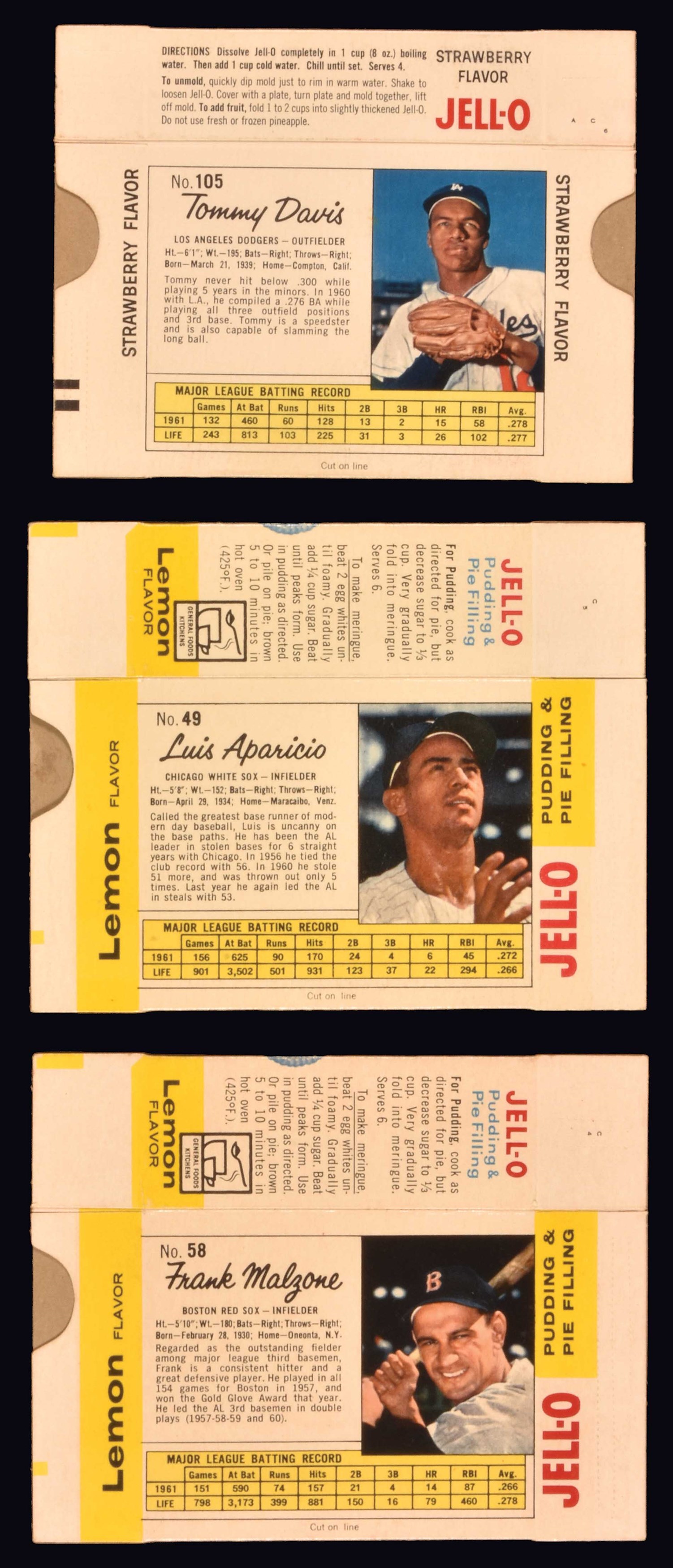 1962 Jell-O Complete Unassembled Boxes Trio | REA Archive