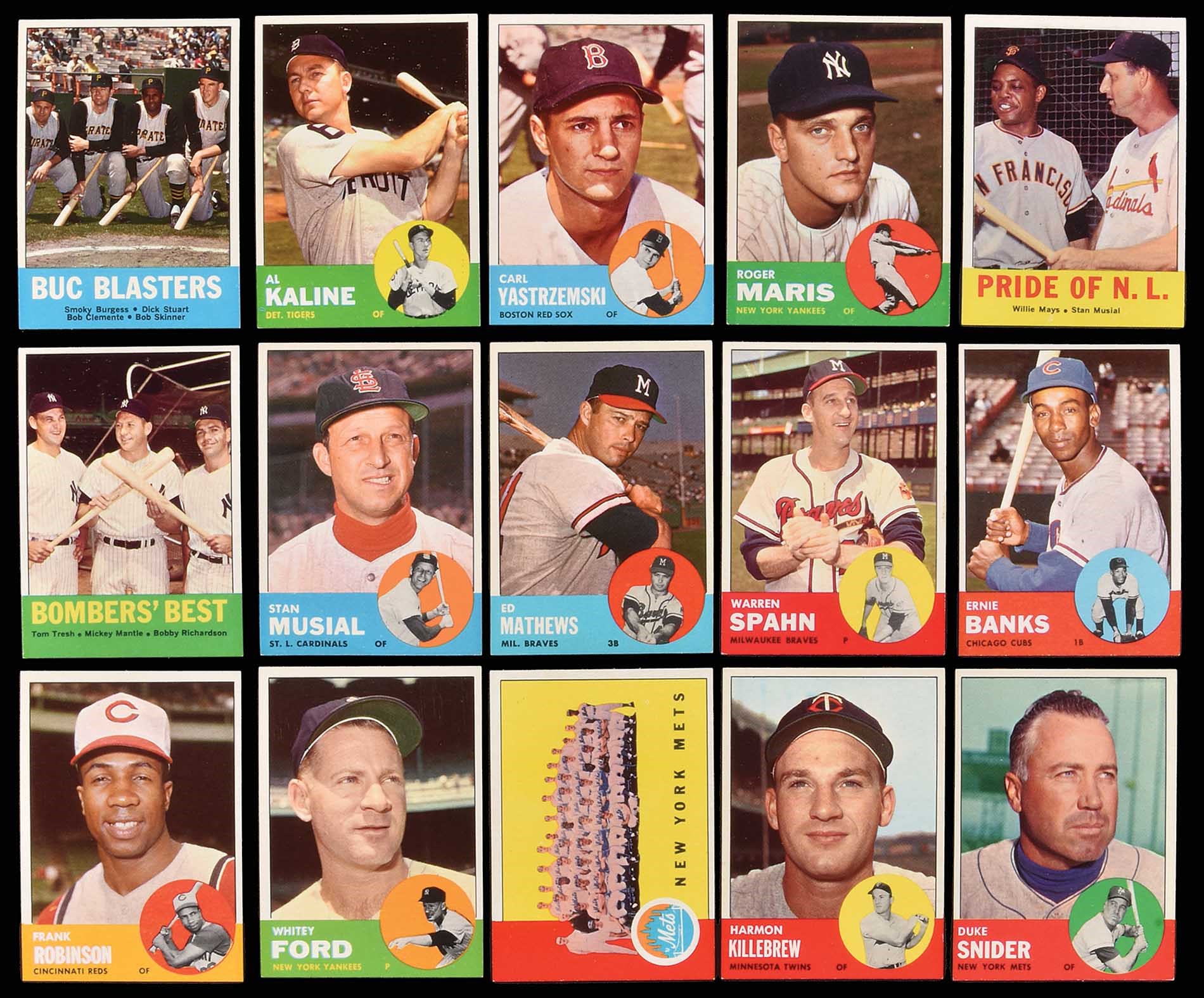1963 Topps Complete Set (576) Plus Six Variations | REA Archive