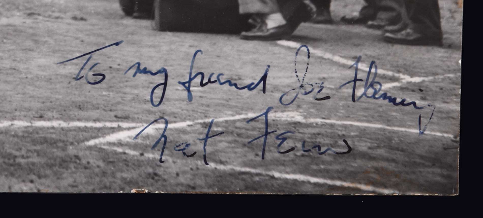 1948 Nat Fein Signed Original Large-Format Photograph - The Babe Bows ...