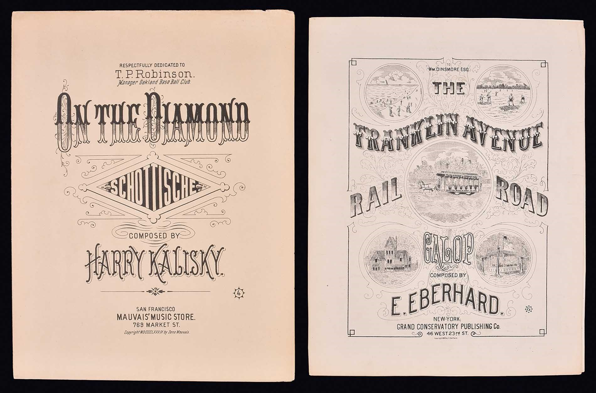 19th Century Baseball Sheet Music Collection (4) Including 1867 ...