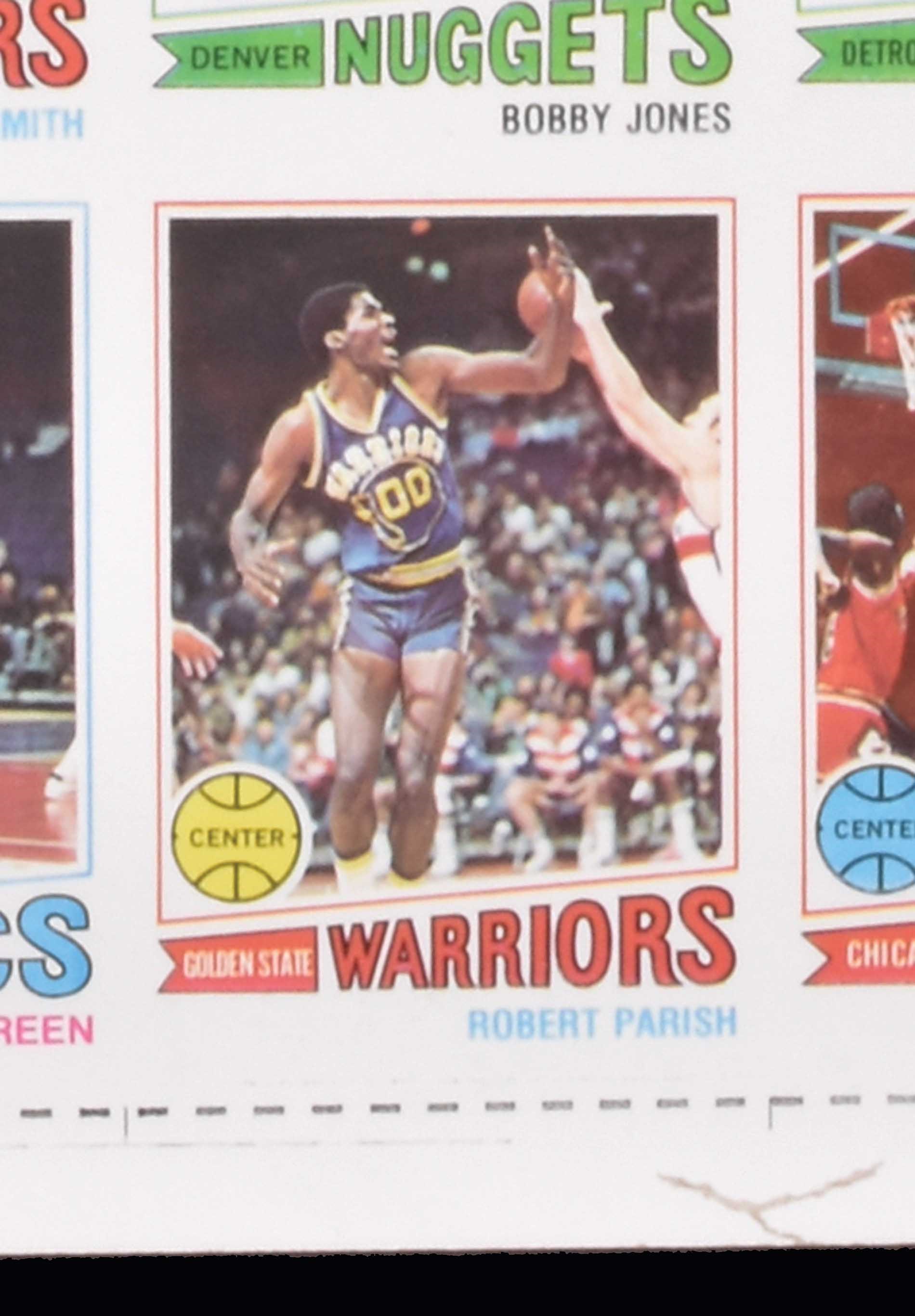 1977-1978 Topps Basketball Two Complete Sets on a Double Uncut Sheet ...