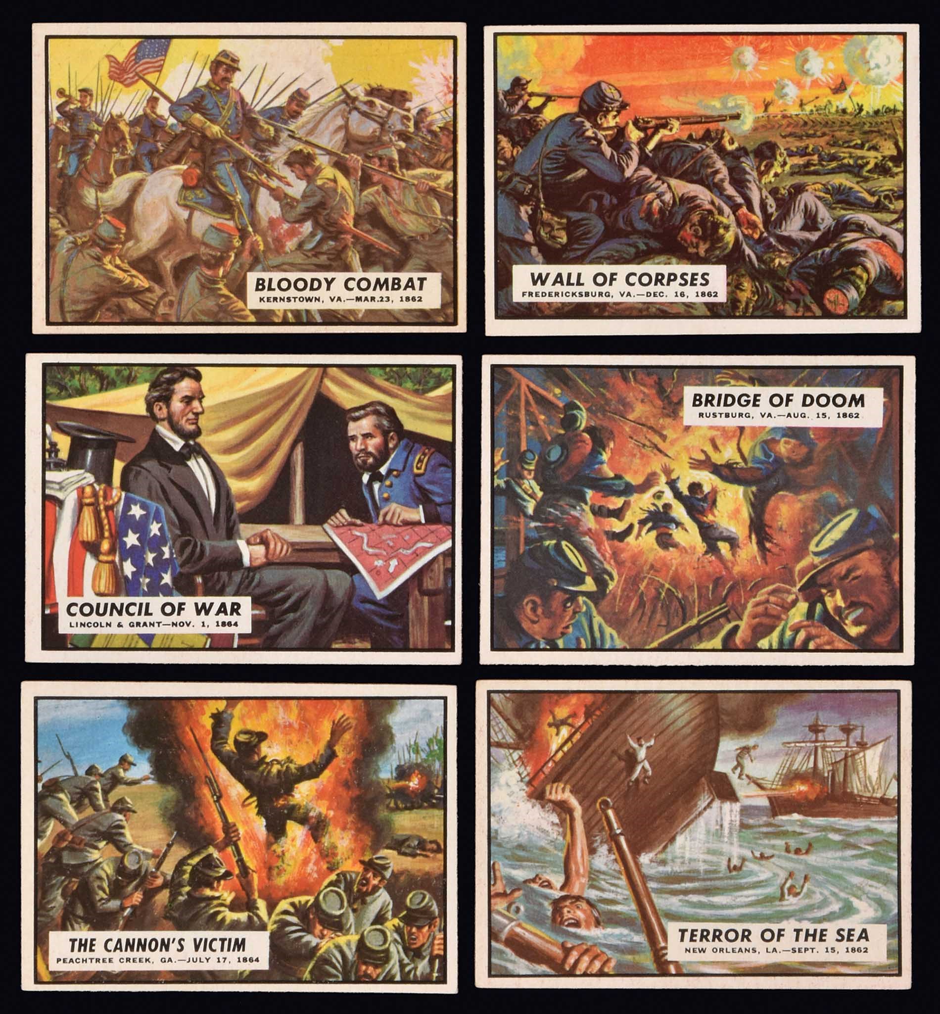 1962 Topps "Civil War News" Complete Set (88) Plus Complete Set of ...
