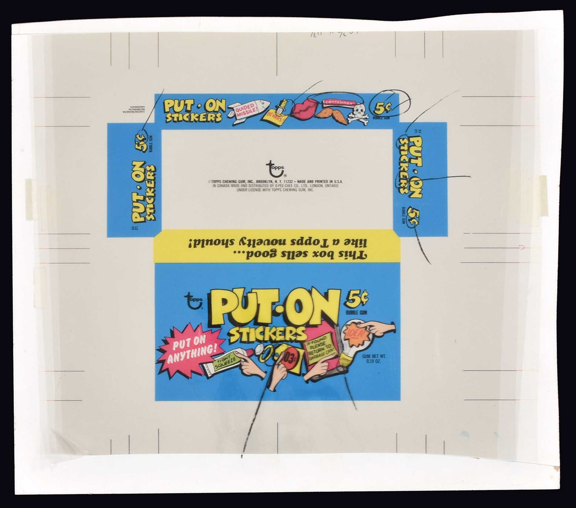 1960s and 1970s Topps Nonsport Display Box Uncut Proof Sheet Collection ...