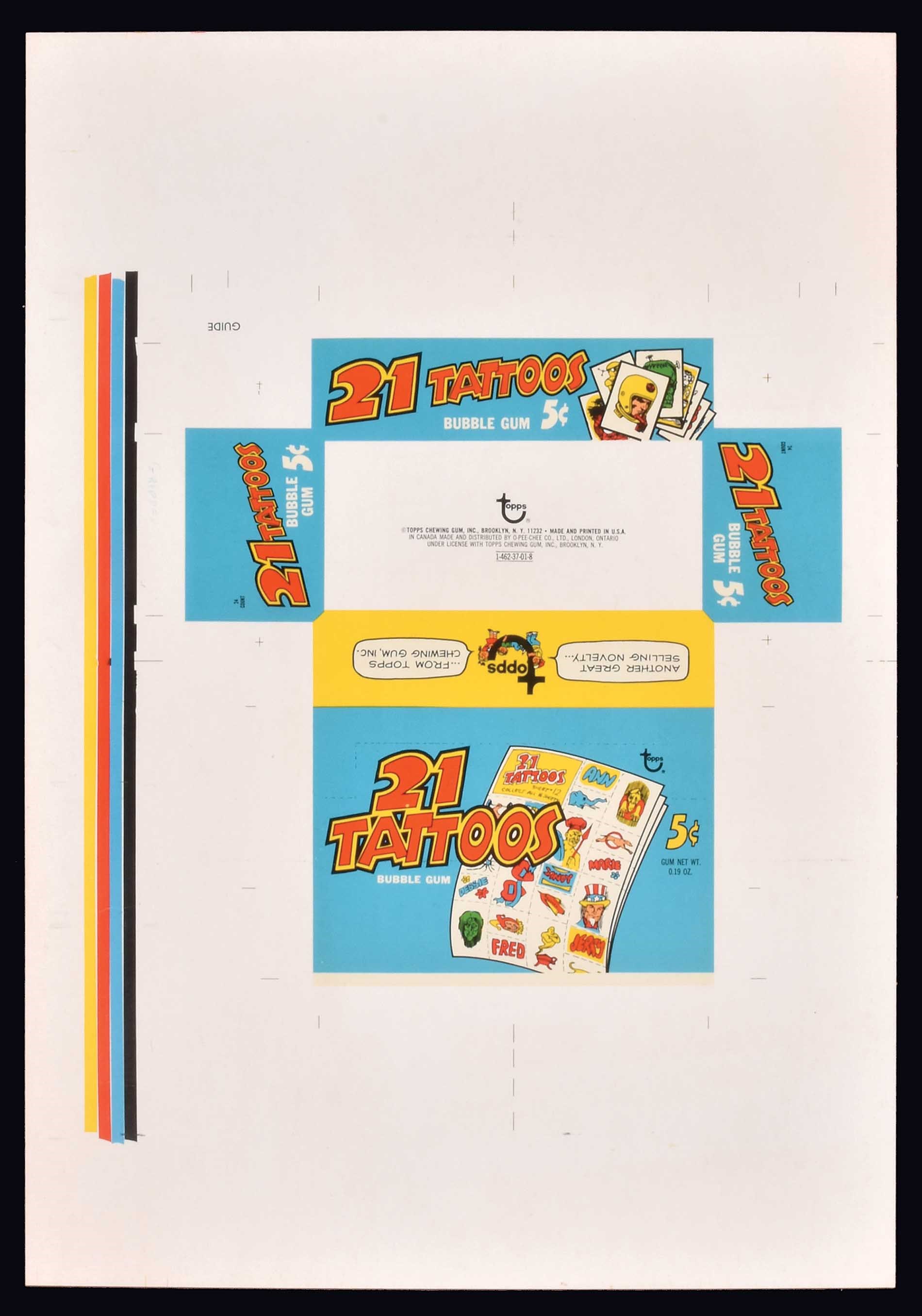 1960s and 1970s Topps Nonsport Display Box Uncut Proof Sheet Collection ...