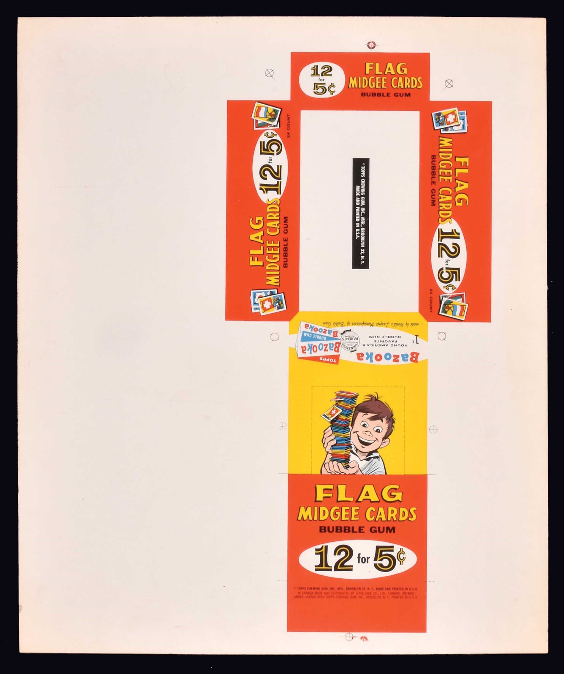 1960s and 1970s Topps Nonsport Display Box Uncut Proof Sheet Collection ...