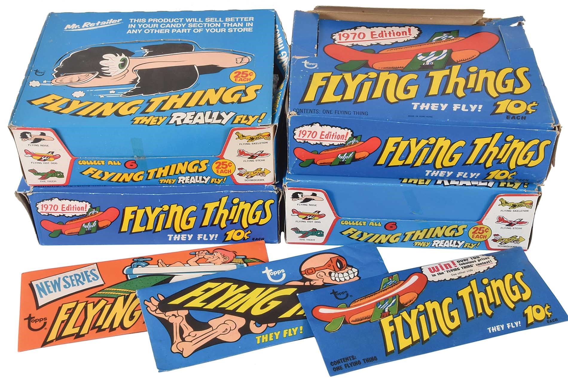 1966 to 1975 Topps "Flying Things" Collection: Complete Boxes, Unopened ...
