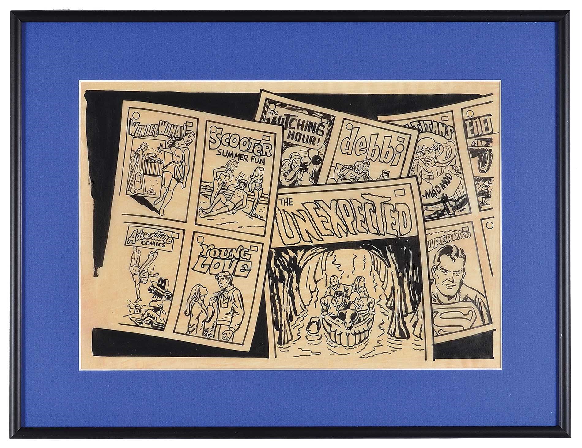 1970 Topps "Comic Cover Stickers" Original Display Box Production ...